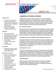 Contact Us and About Us: Cambridge Partners